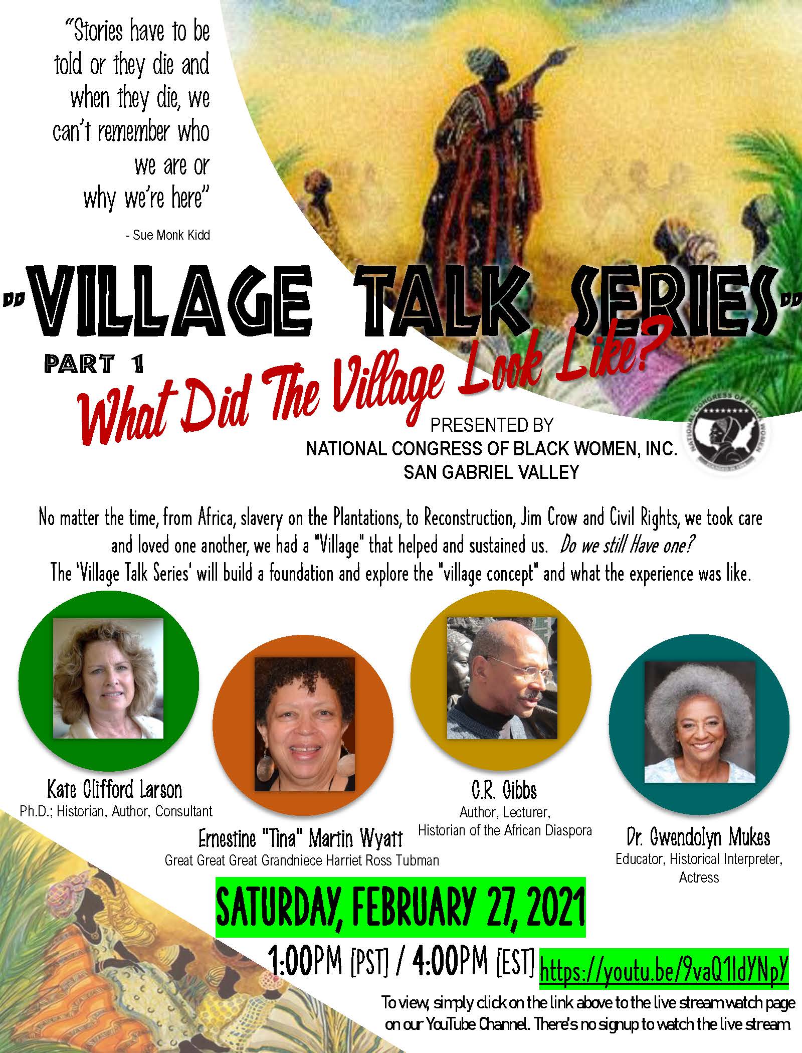 Village Talk: A Series of Conversations – DC Black History happens ...