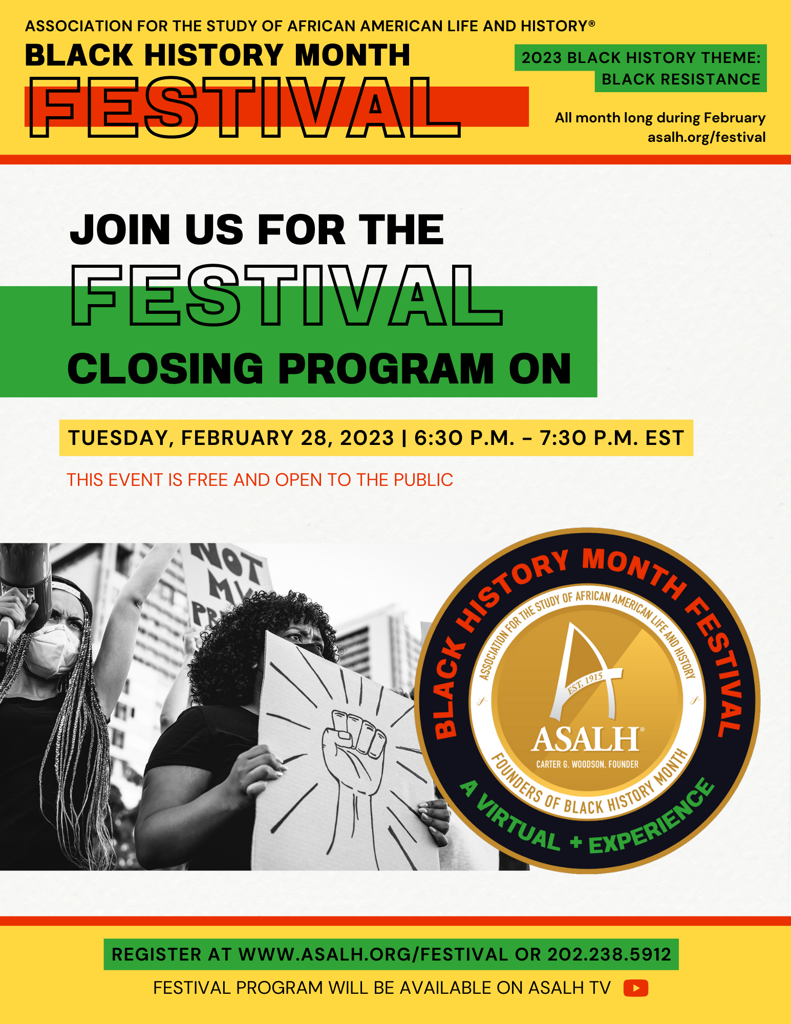 asalh Festival Closing Program – DC Black History happens EveryDay…